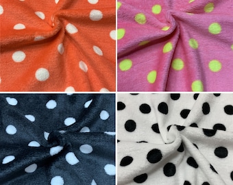 Minky Dot Fabric - Etsy