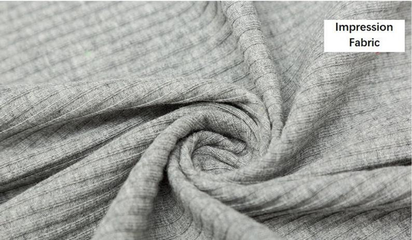 Rib Knit Fabric Ribbed Cotton Fabric by the Half Yard Soft - Etsy