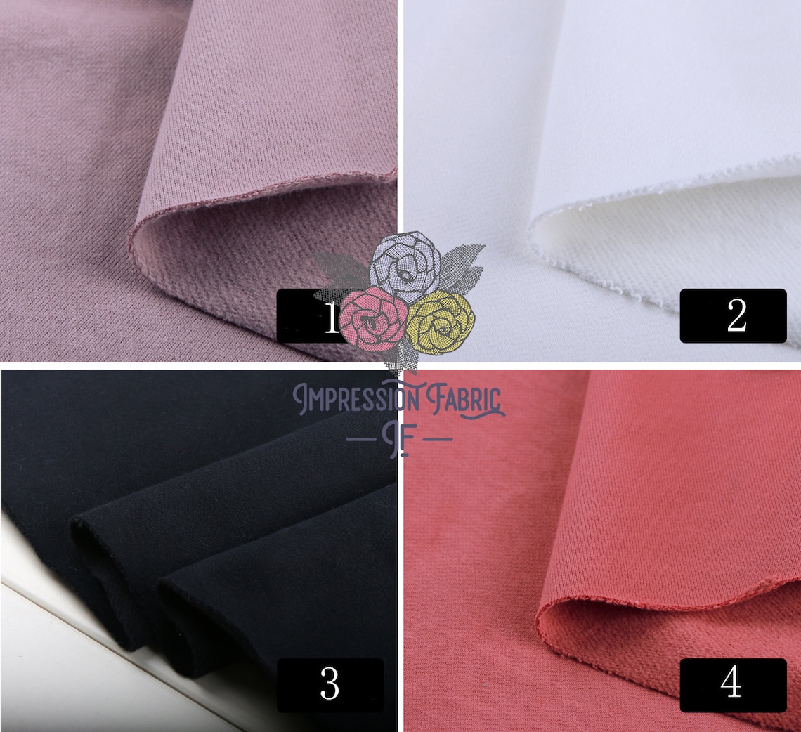 Sweatshirt Fabric Hoodies Fabric Sweater Fabric Heavy Knit | Etsy