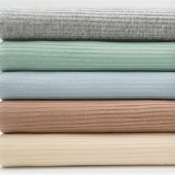 Ribbed Knit Fabric - Etsy