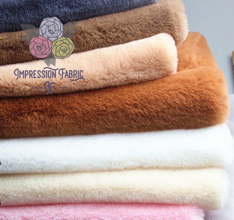 Faux Rabbit Fur Fabirc Fursuit Fur by the Yard Soft Minky | Etsy