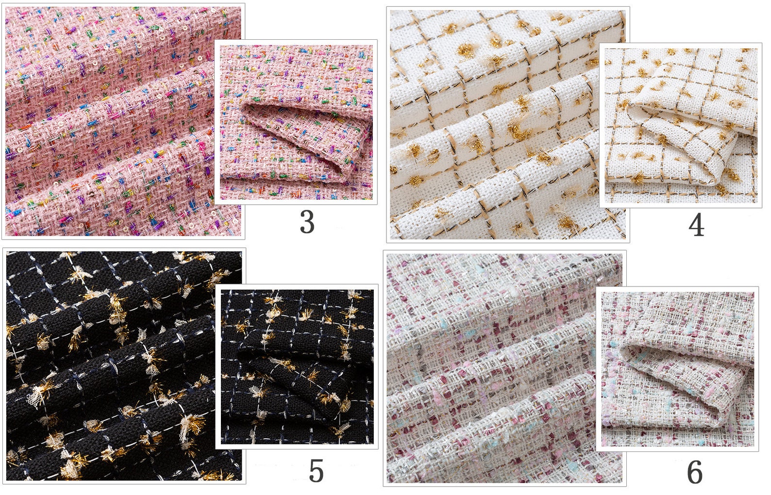 Boucle Fabric Tweed Fabric Boucle Stoff Coat Fabric by the - Etsy