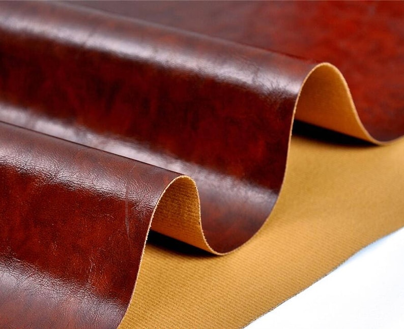 Tela de cuero sintético cuero PU cuero vegano tela de cuero | Etsy