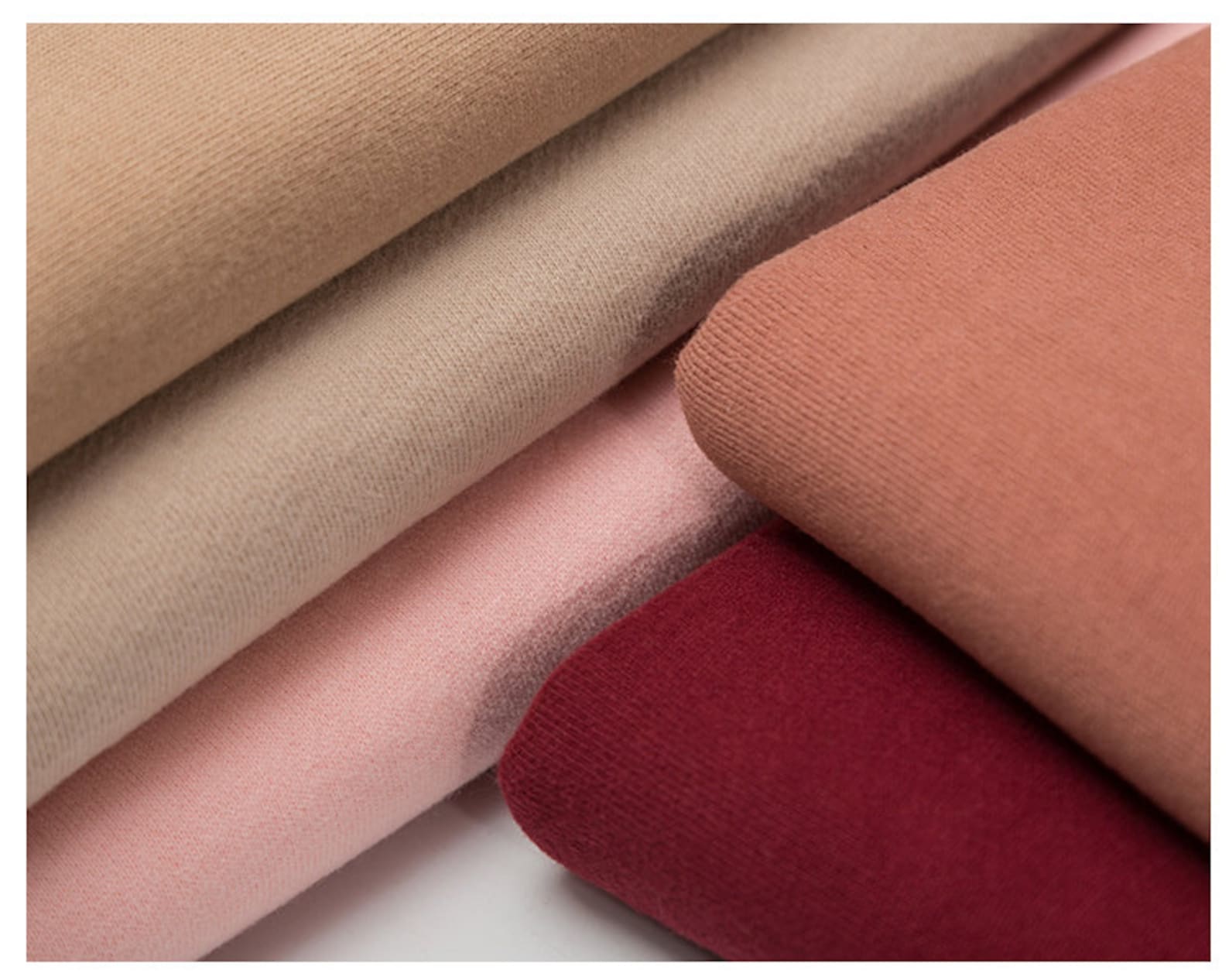 100% Cotton Knit Fabric Stretch Sweater Knit Fabric by the - Etsy