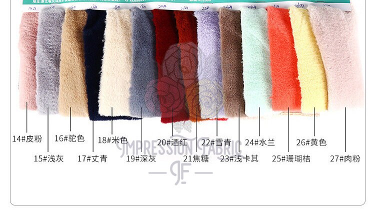 Faux Rabbit Fur Fabirc Fursuit Fur by the Yard Soft Minky | Etsy