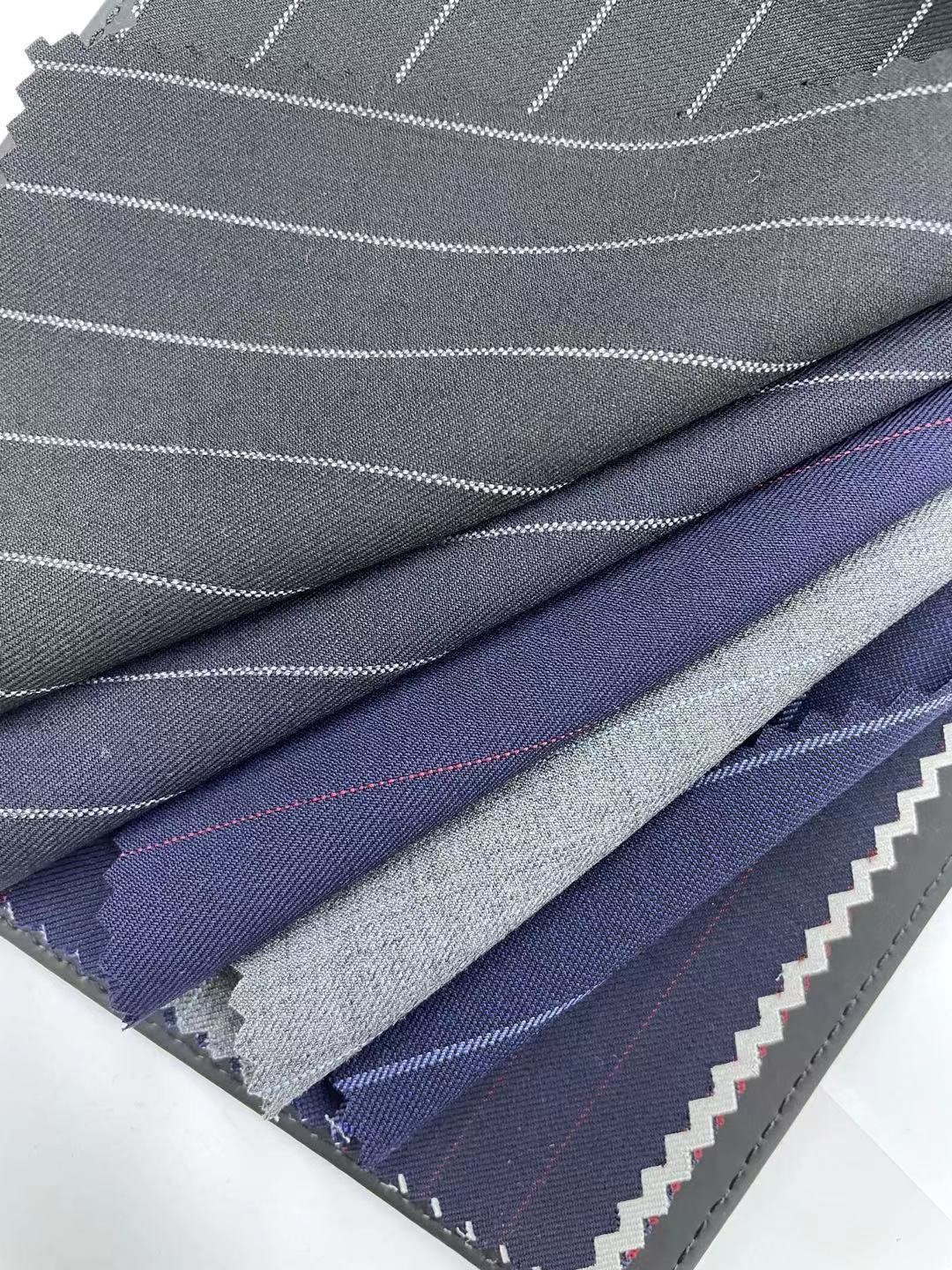 Worsted Stripe Suiting Fabric 50% Merino Wool Suit Fabric by - Etsy