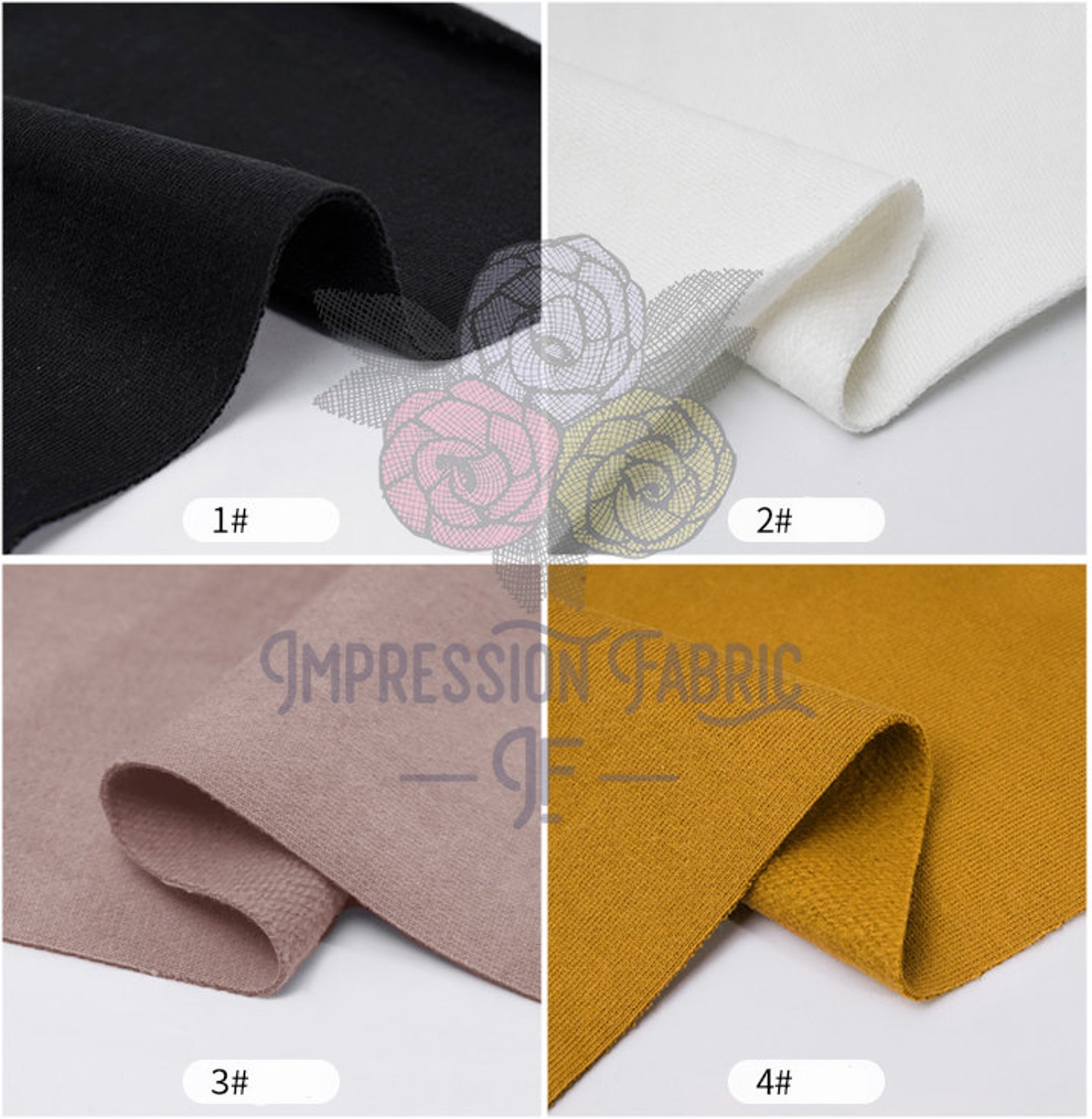 100% Cotton Knit Fabric Stretch Sweater Knit Fabric by the - Etsy