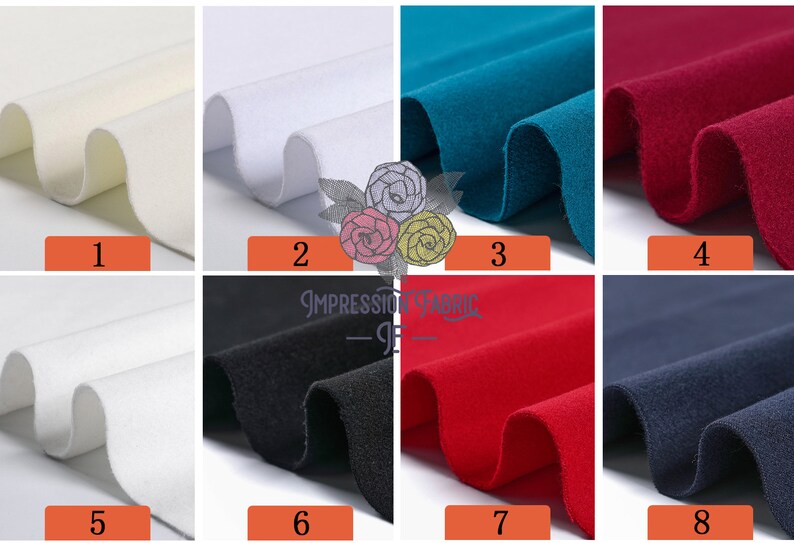 Double Faced Faux Wool Fabric Felt Fabric Fleece Fabric by - Etsy