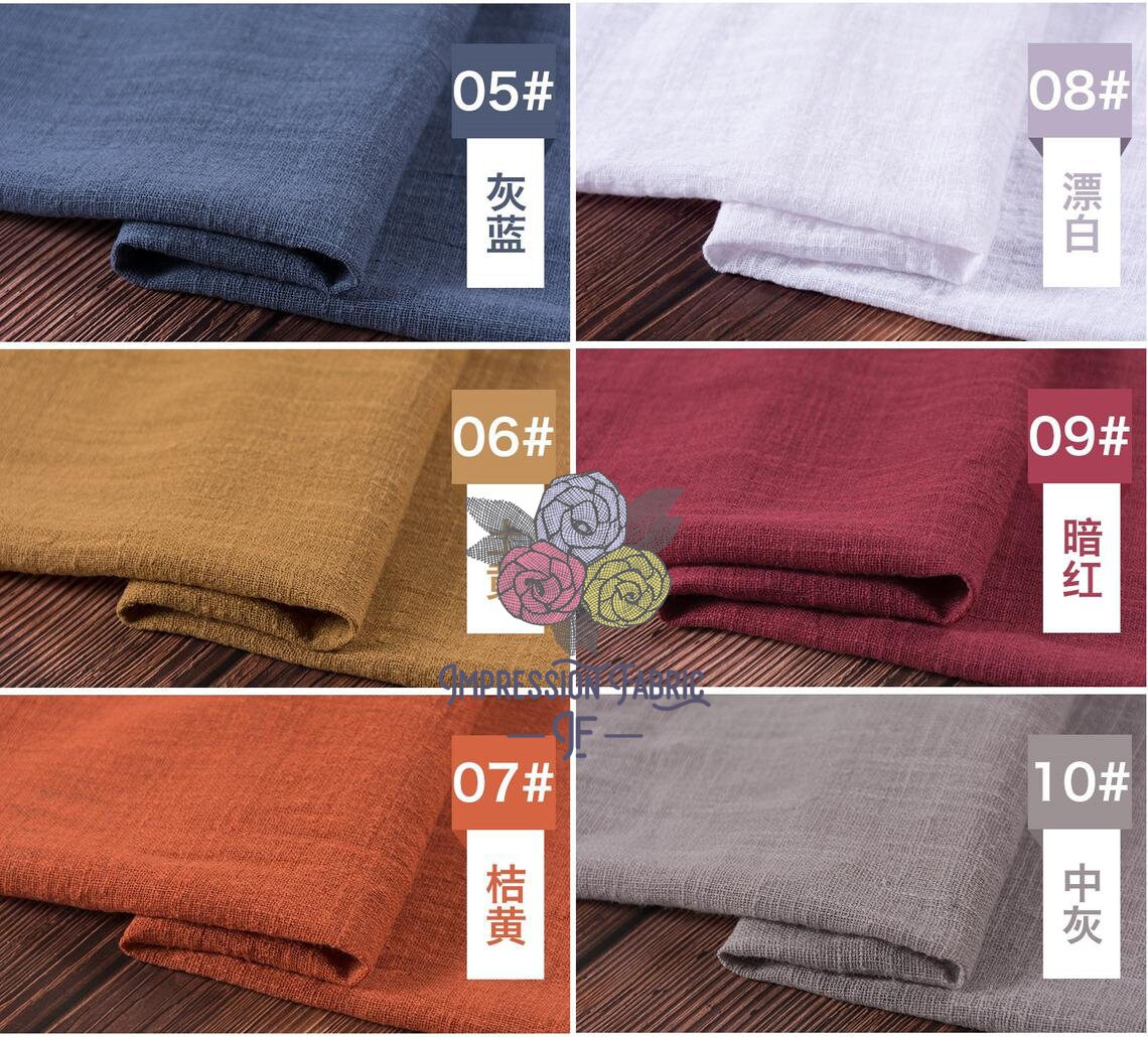 Cotton Linen Fabric Lightweight Sheer Linen Summer Fabric by - Etsy