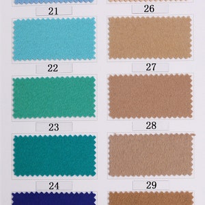 48 Colors One Side 100% Wool Fabric, Solid Heavy Woolen Fabric, Wool ...