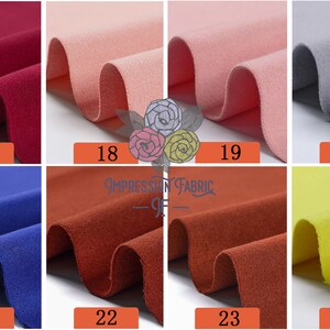 Double Faced Faux Wool Fabric, Felt Fabric, Fleece Fabric, by the Half ...