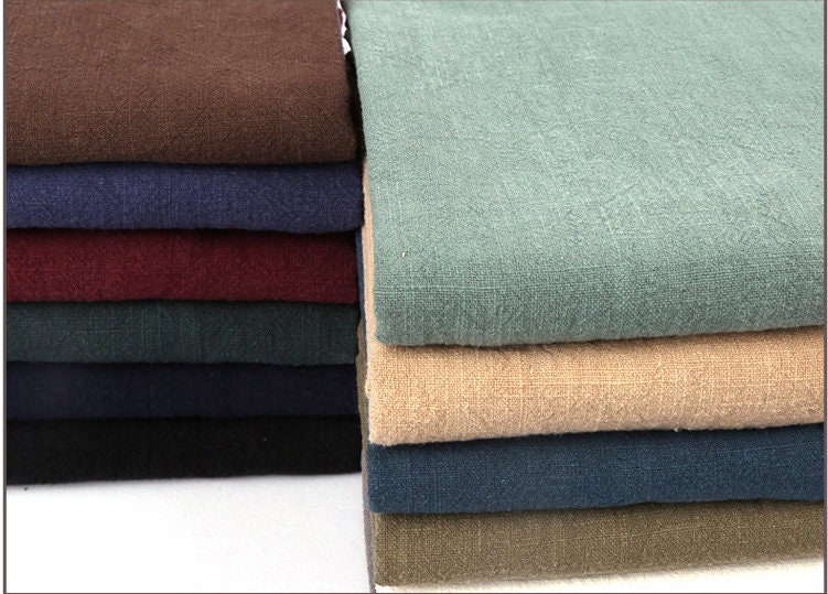 Washed Ramie Cotton Fabric Breathable Fabric Natural Sewing - Etsy