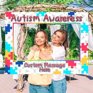 Autism Awareness, Custom Message Prop, DIY Photo Booth Props, Photo ...
