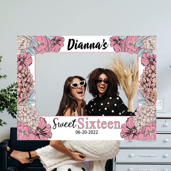 Floral Selfie Frame - Etsy