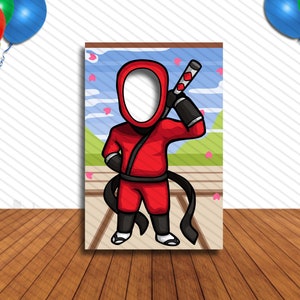 Ninja Face Cutout, Hole in Face, Party Selfie Photo Prop, Kids Party ...