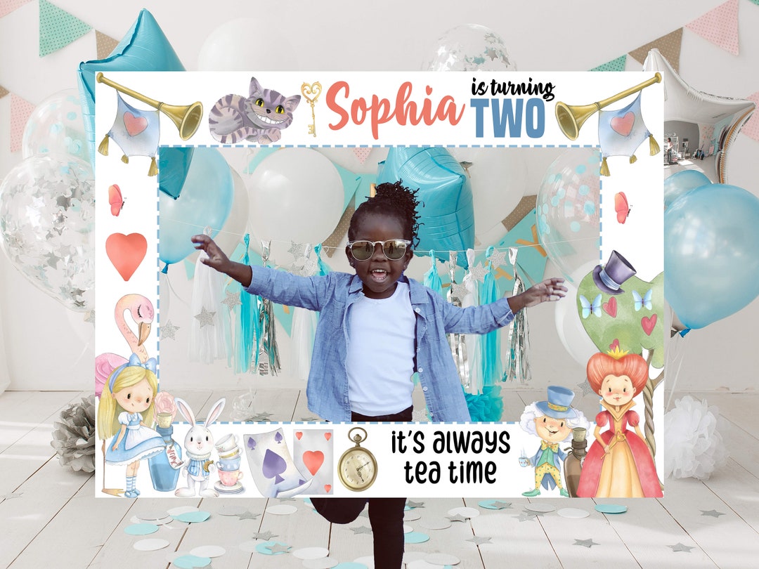 Alice in Wonderland, Fairy Tale Theme, Personalized DIY Photo Booth ...