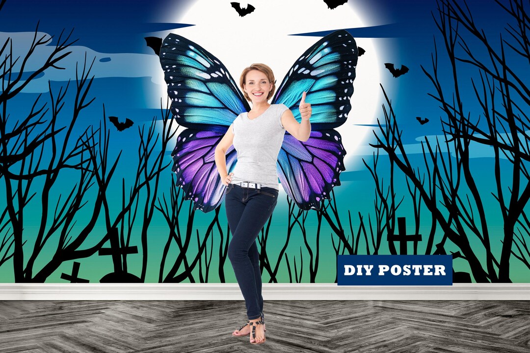 Butterfly Halloween Costume, Photo Prop, DIY Poster, Personalized ...