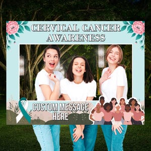 Cervical Cancer Awareness, Custom Message Prop, DIY Photo Booth Props ...