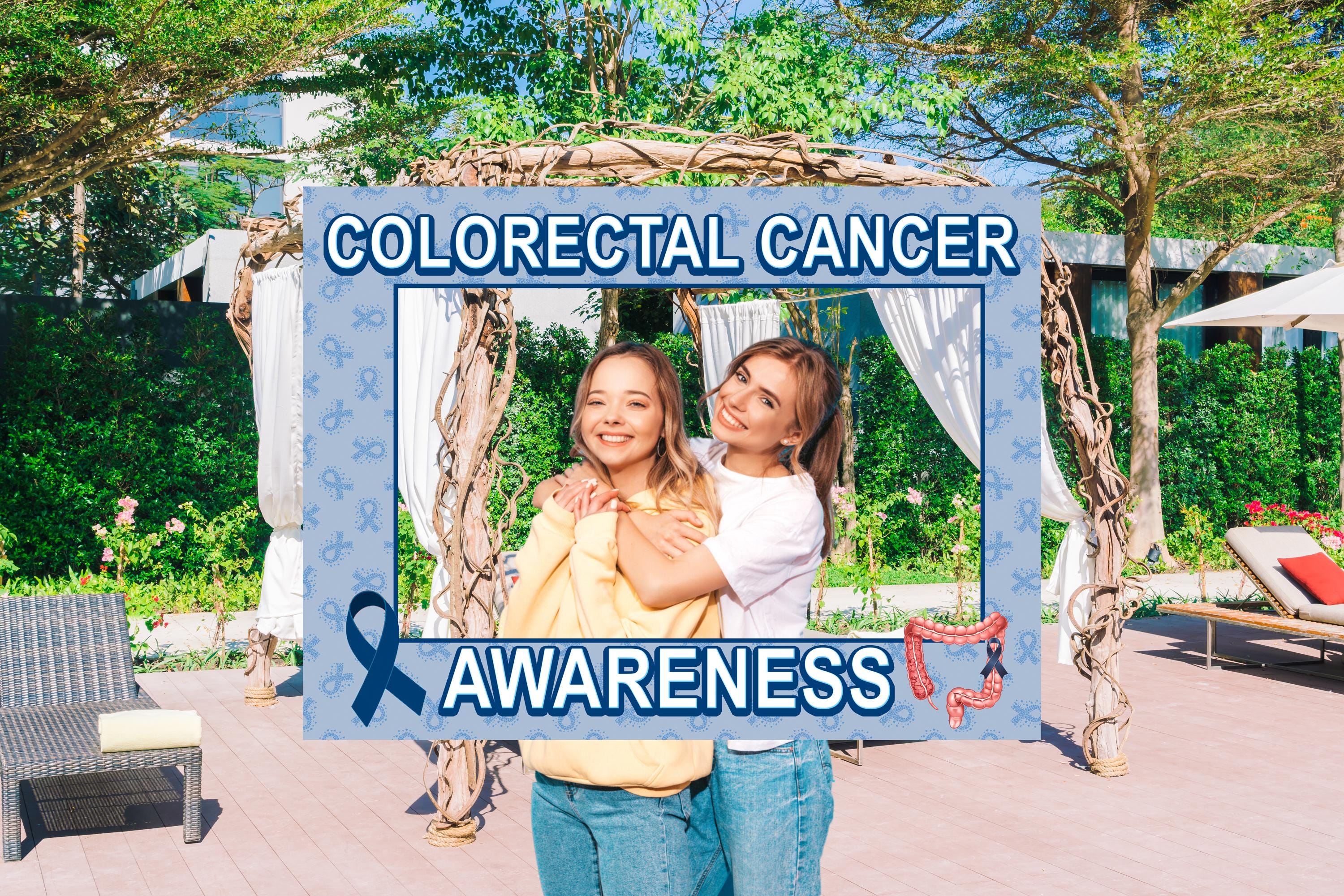 Colorectal Cancer Awareness, Photo Booth Selfie Frame, DIY Party Prop ...
