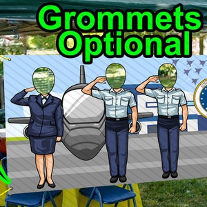 US Air Force Photo Standee: DIY Military Party Prop, Face Hole Banner ...