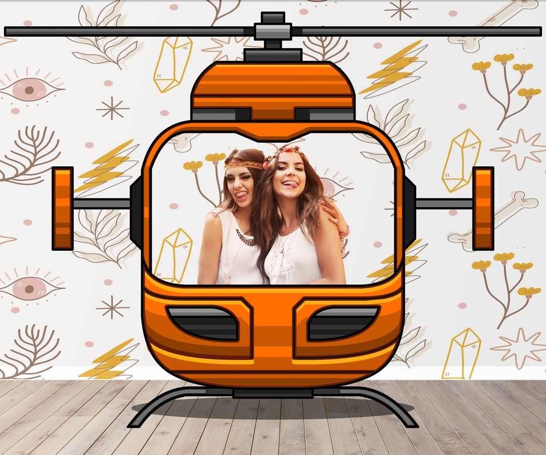 Helicopter Theme, Vehicle Theme, DIY Photo Booth Props, Photo Booth ...