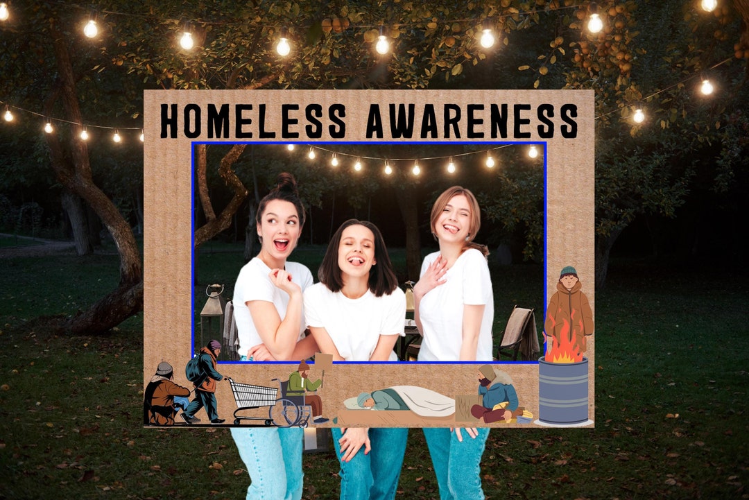 Homeless Awareness, DIY Photo Booth Props, Photo Booth Selfie Frame ...