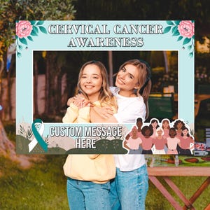 Cervical Cancer Awareness, Custom Message Prop, DIY Photo Booth Props ...