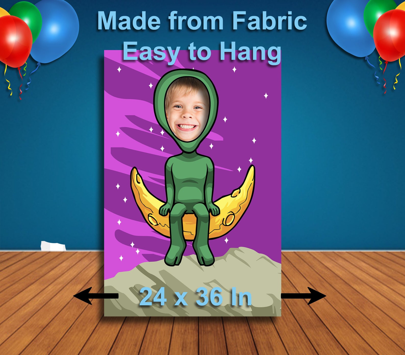 Chillin' Alien, Extraterrestrial Theme, 24x36 Photo Standee, Face Hole ...