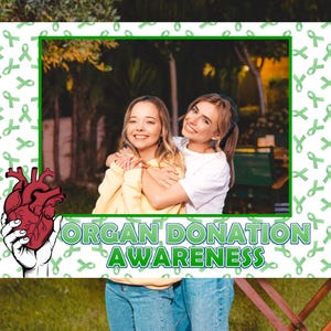 Organ Donation Awareness, Photo Booth Selfie Frame, DIY Party Prop - Etsy