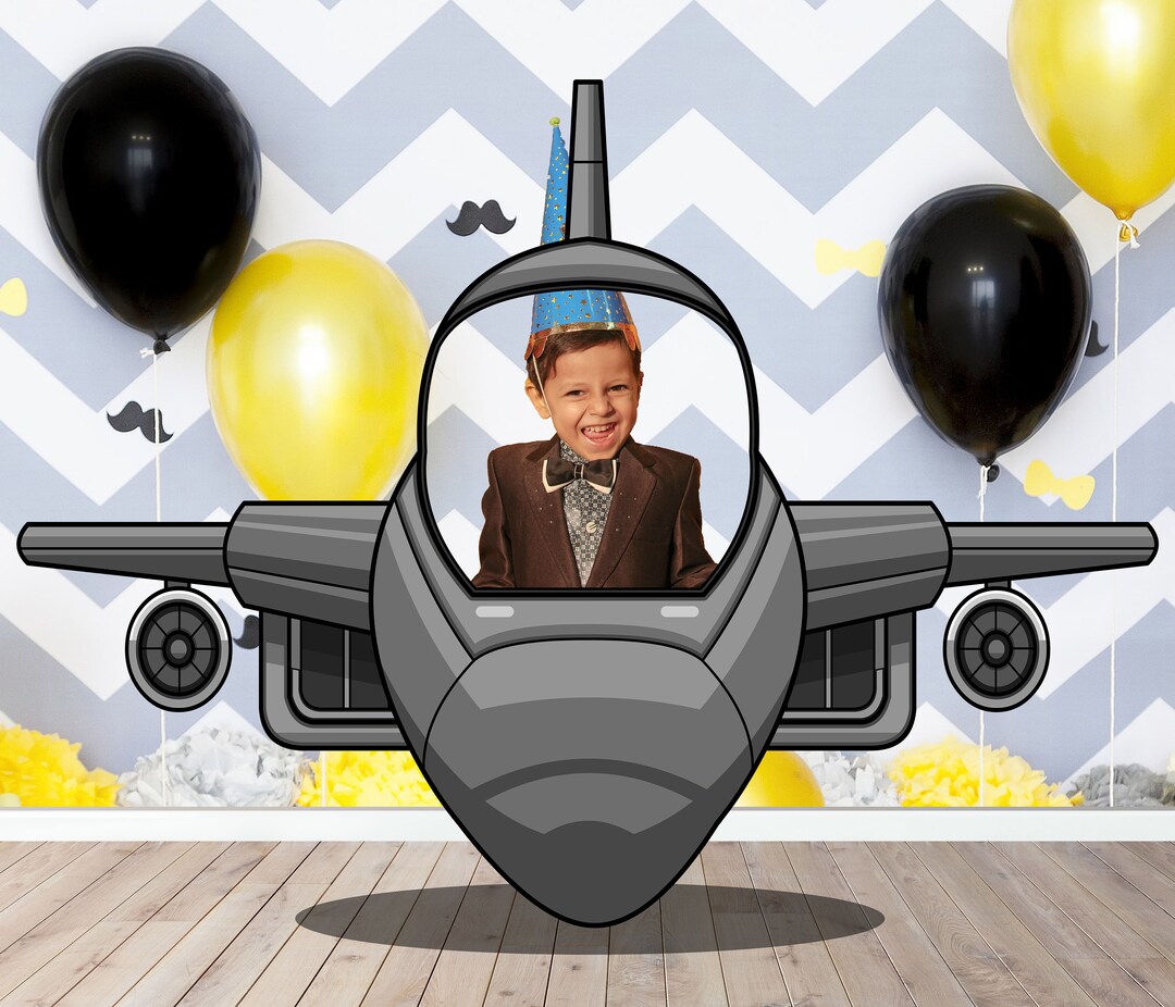 Jet Plane, Aeroplane, Vehicle Theme, DIY Photo Prop, Photo Booth Selfie ...