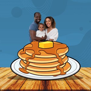 Pancakes, Photo Prop, Birthday Party DIY, Photo Booth Selfie Frame - Etsy