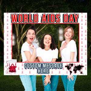 World Aids Day Photo Booth Frame: DIY Custom Message Prop - Etsy