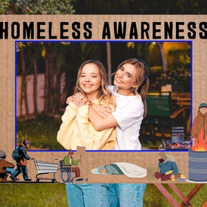 Homeless Awareness, DIY Photo Booth Props, Photo Booth Selfie Frame ...