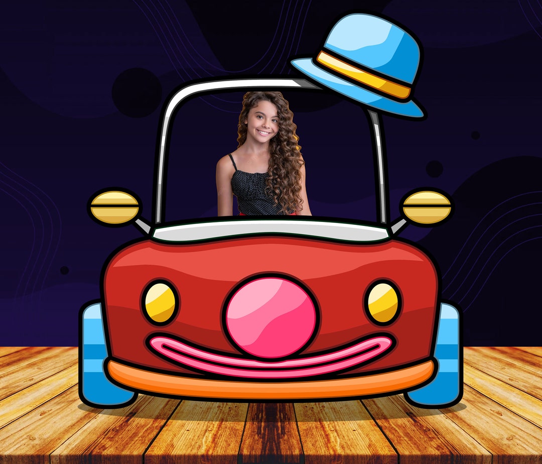 Red Clown Car, Photo Prop, Birthday Party DIY, Photo Booth Selfie Frame ...