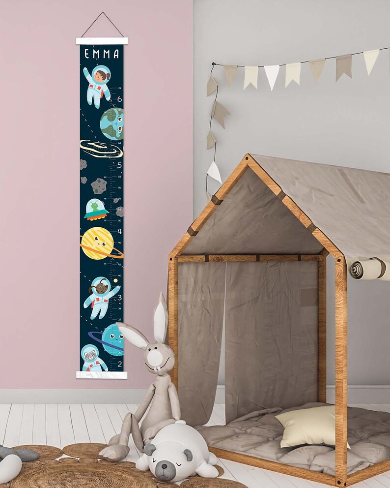 Outer Space Height Chart Astronomy Stars Personalized Growth - Etsy
