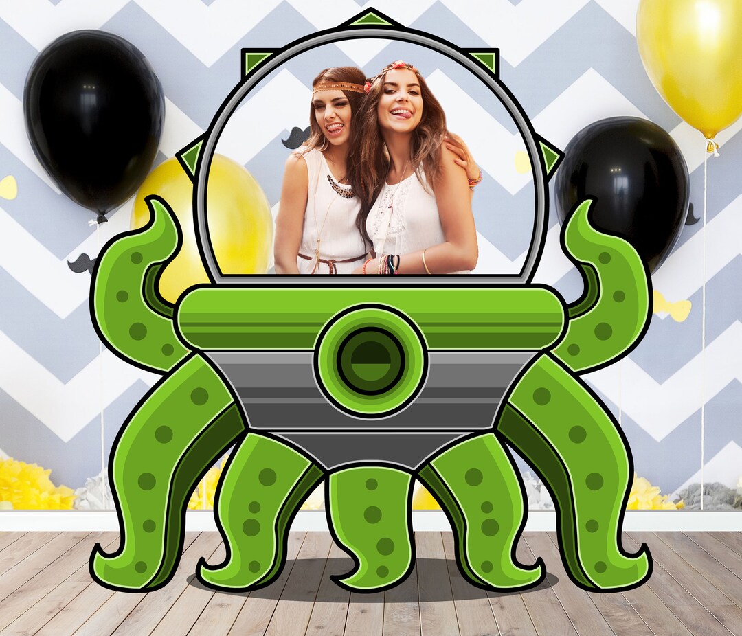 Green Octopus Ship, Cthulhu, Photo Prop, Alien Theme, Photo Booth ...