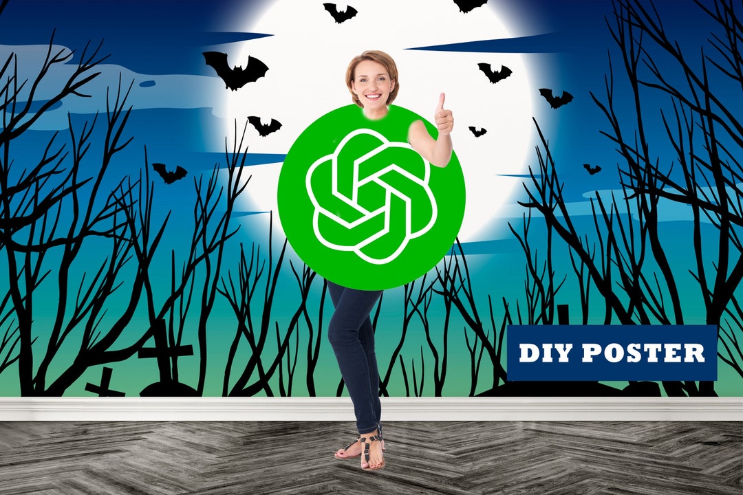 Chatgpt Halloween Costume Photo Prop DIY Poster - Etsy