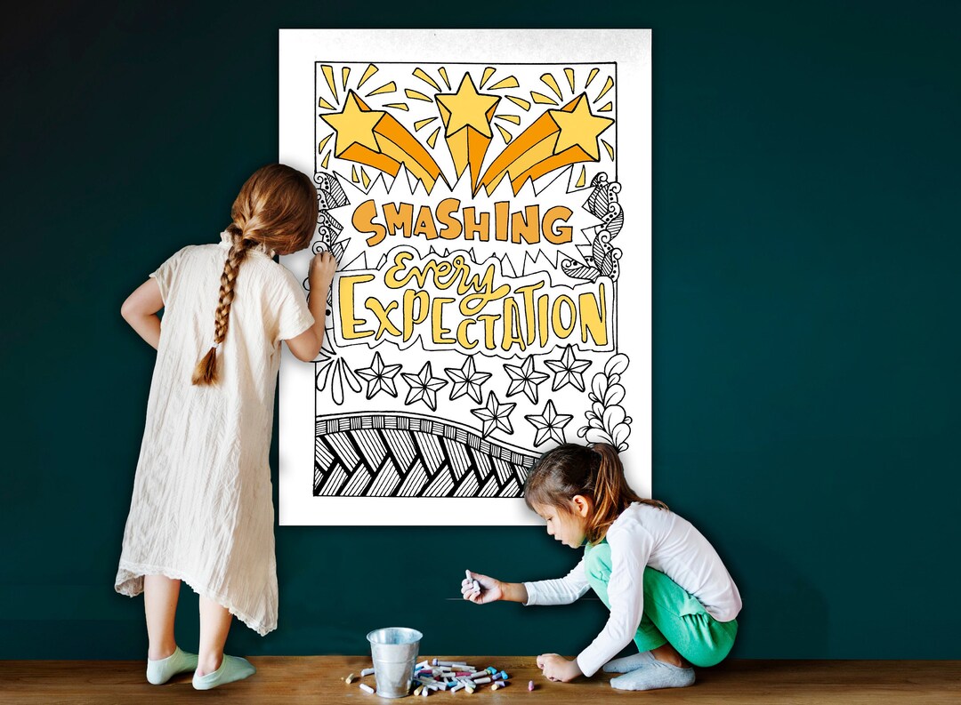 Hamilton Lyrics Coloring Poster: Smashing Every Expectation, Large ...