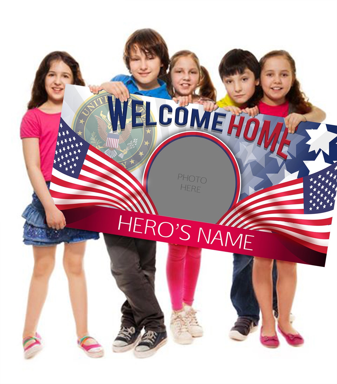 Welcome Home Military Banner Deployment Homecoming Banner | Etsy