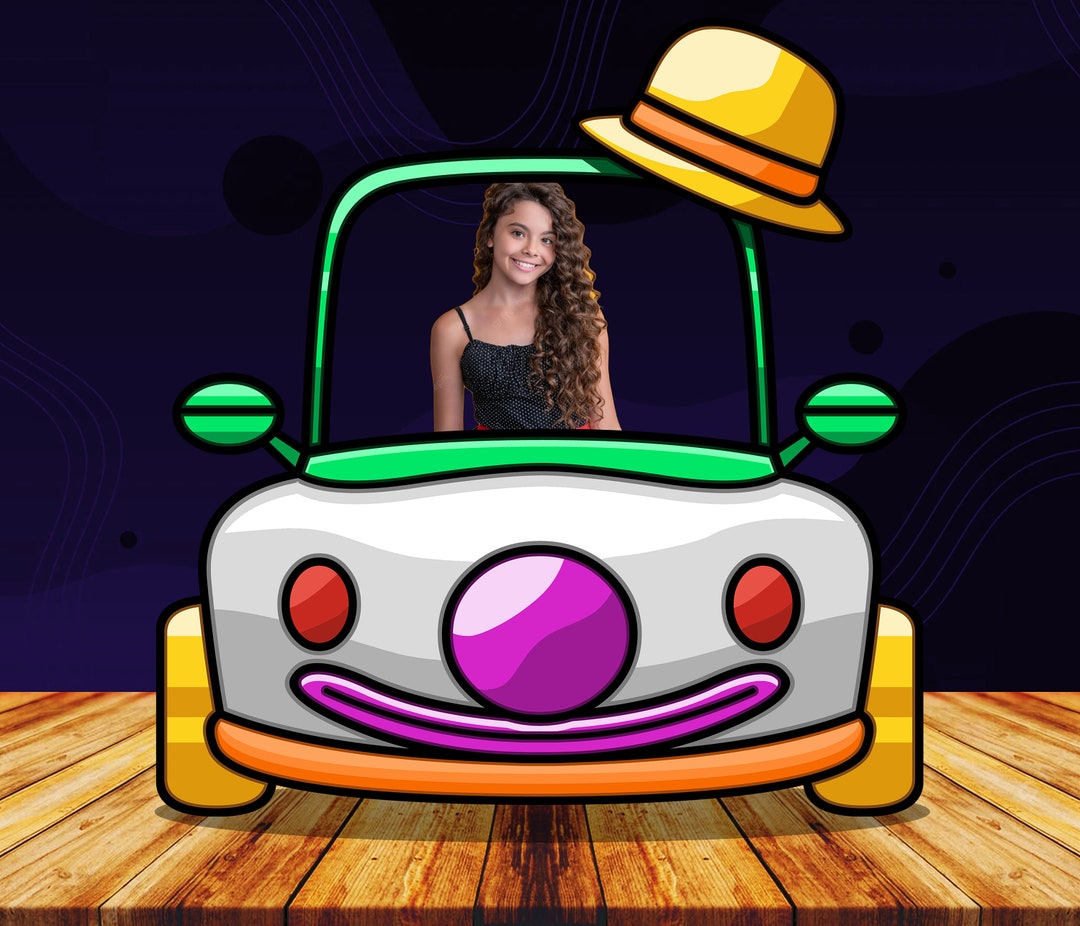 White Clown Car Style 2, Vehicle Theme, DIY Photo Booth Props, Photo ...