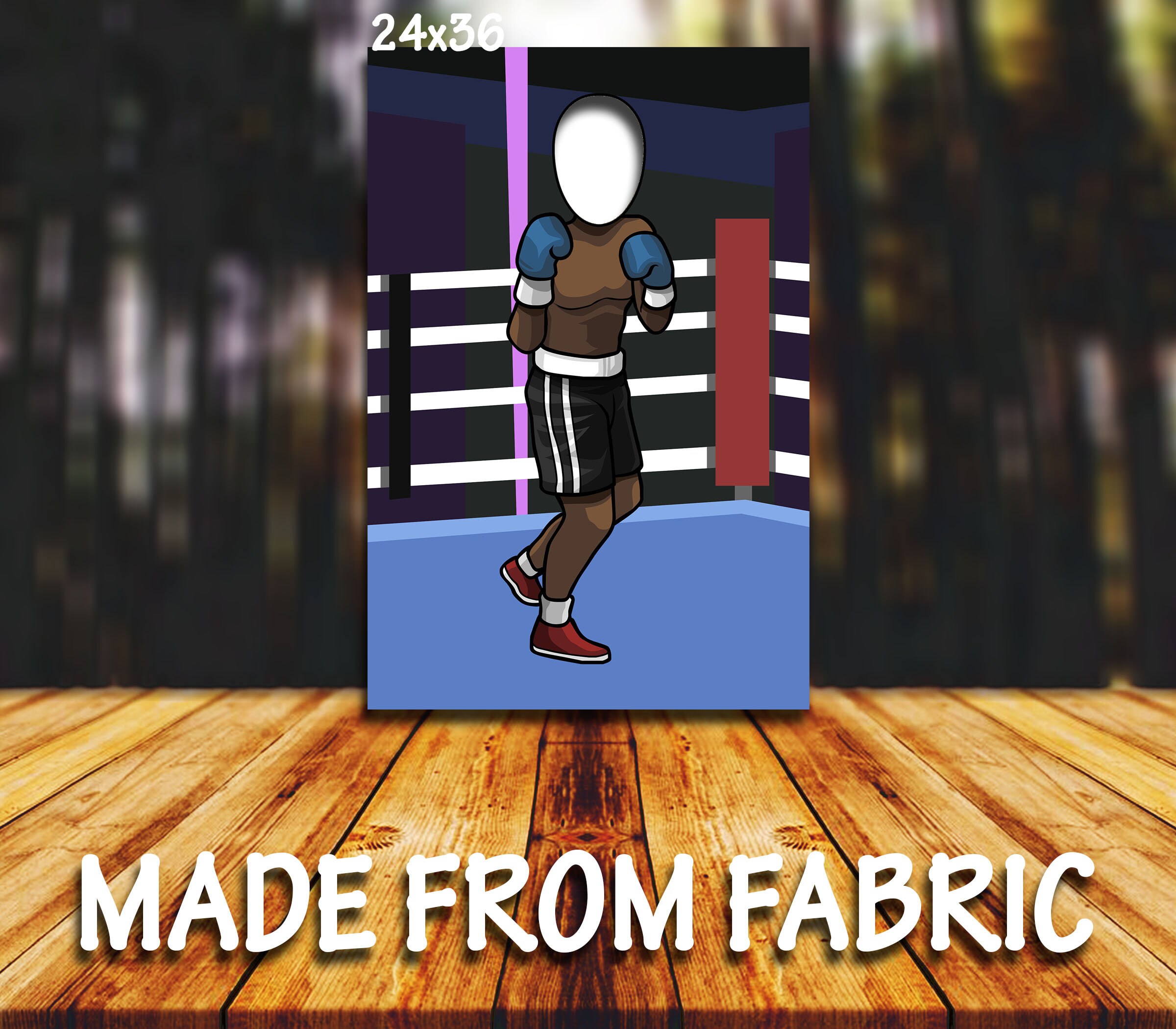Boxing Theme Face Cutout 24x36 Photo Stand-in Party - Etsy