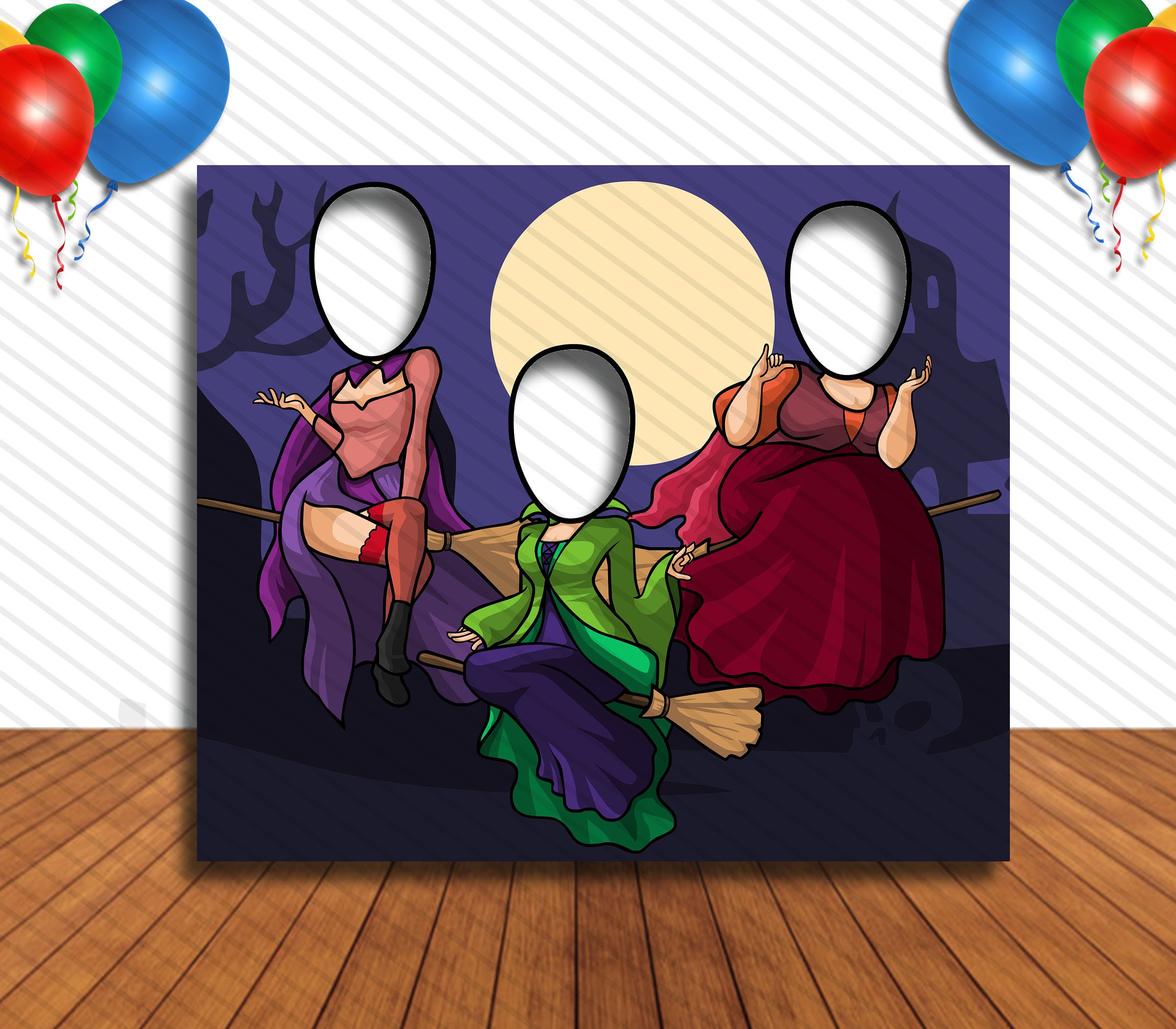 Hocus Pocus Cutout Hole in Face Halloween Party Selfie Photo - Etsy