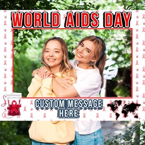 World Aids Day Photo Booth Frame: DIY Custom Message Prop - Etsy