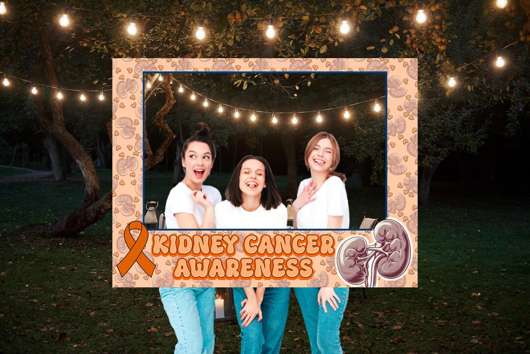 Kidney Cancer Awareness, Photo Booth Selfie Frame, DIY Party Prop - Etsy