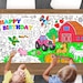 Barnyard Coloring Page, Custom Farm Theme Birthday Sheet, Jumbo ...