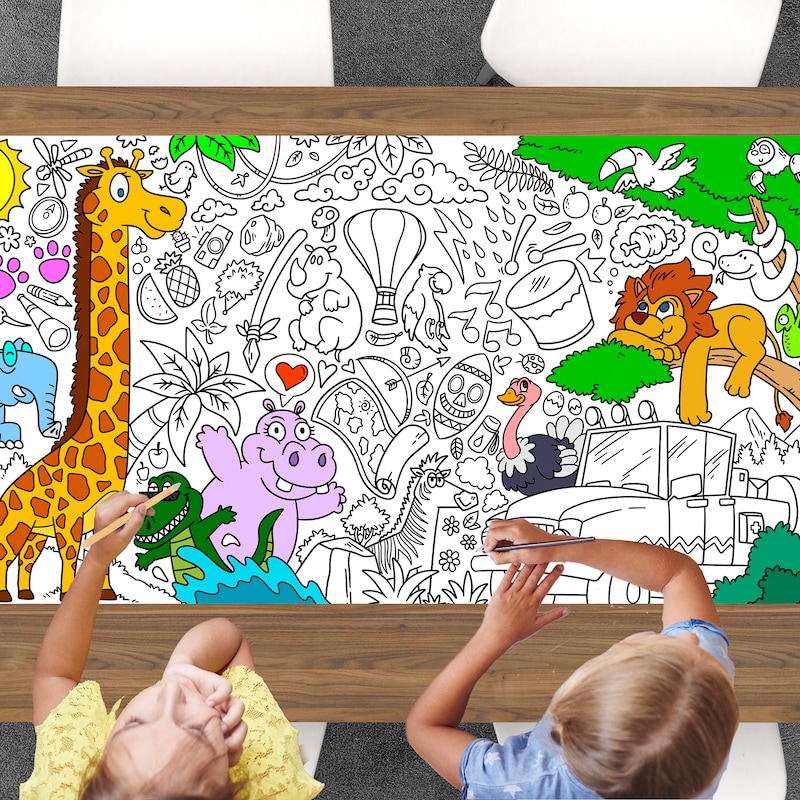 Colouring Poster - Etsy