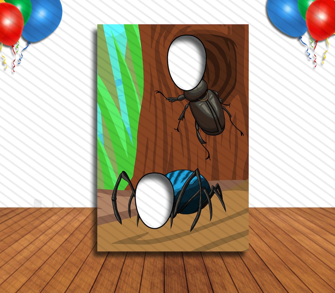 Bugs, Insects Theme, 24x36 Photo Standee, Face Hole Cutout, Face in ...