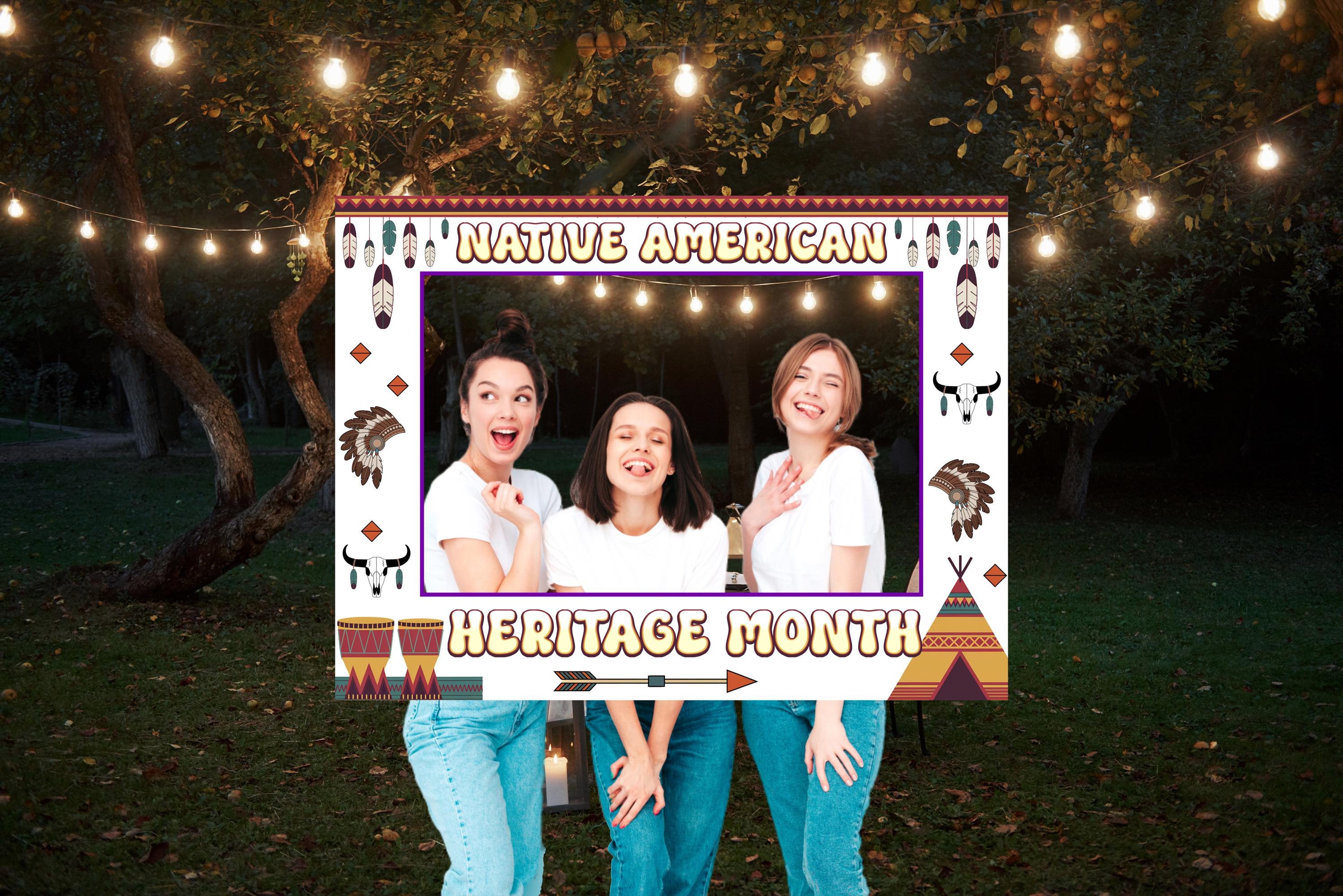 Native American Heritage Month, DIY Photo Booth Selfie Frame, Party ...