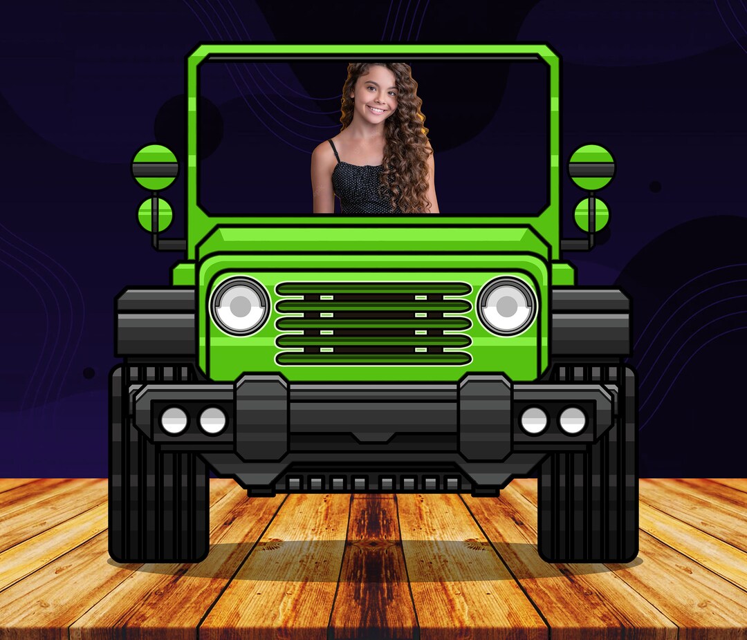 Green Car, Vehicle Theme, DIY Photo Booth Props, Photo Booth Selfie ...