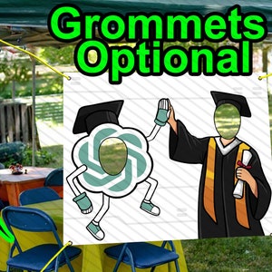 Chatgpt Graduate, Funny Graduation Theme, 36x42 Photo Standee, Face ...